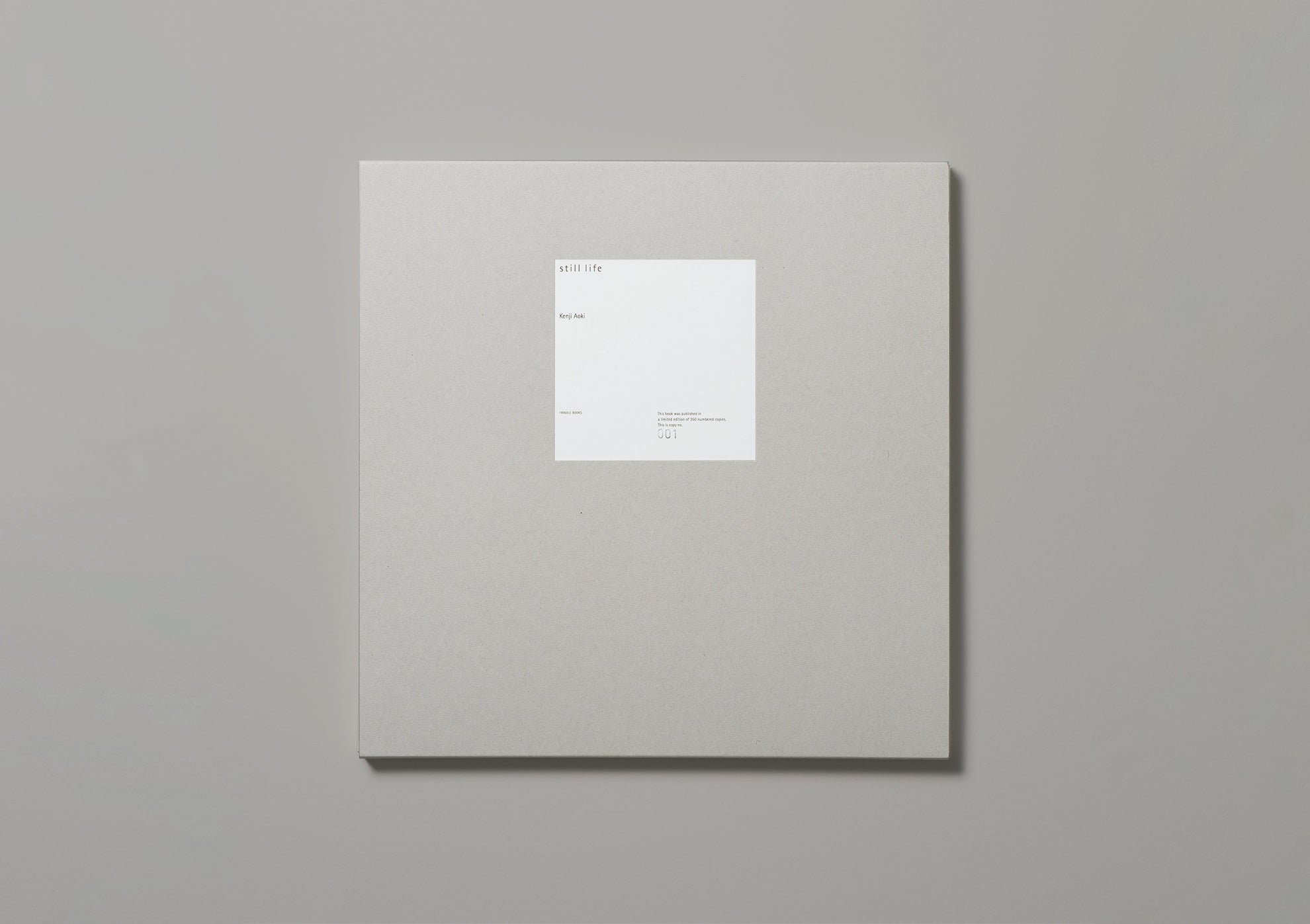 still life｜ Kenji Aoki – FRAGILE BOOKS